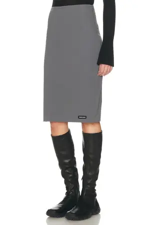 Miu Miu Popeline Stretch Skirt
