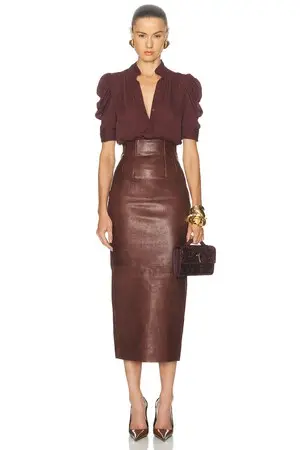FRAME The Gillian Top - Currant