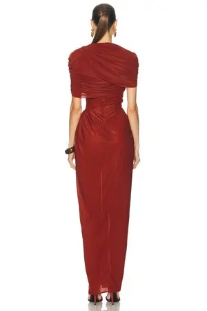 Marianna Senchina Lola Dress In Rust