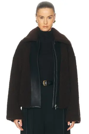 Sportmax Filtro Faux Short Hair Jacket