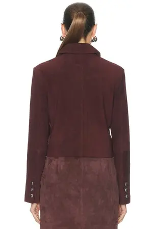 Altuzarra Astley Jacket In Burgundy - Deep Cherry