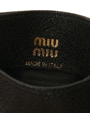 Miu Miu Madras Borchie Card Case - Nero