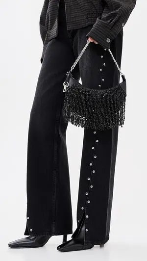 Polo Ralph Lauren Beaded Fringe Shoulder Bag