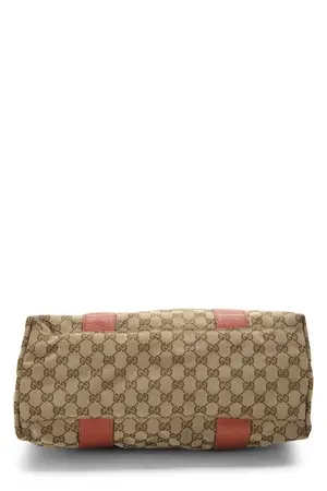 Gucci Original Gg Canvas Bamboo Bar Tote