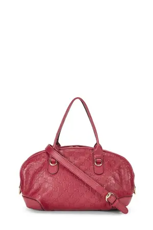 Gucci Ssima Heart Bit Handbag - Red