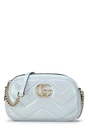Gucci Iridescent Leather Gg Marmont Crossbody