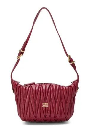 Miu Miu Quilted Nappa Shoulder Bag