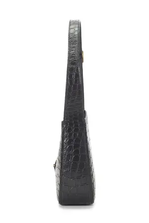 Saint Laurent Embossed Le 5 À 7 Shoulder Bag - Black