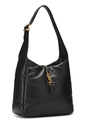 Saint Laurent Calfskin Le 5 À 7 Soft Hobo Bag - Black