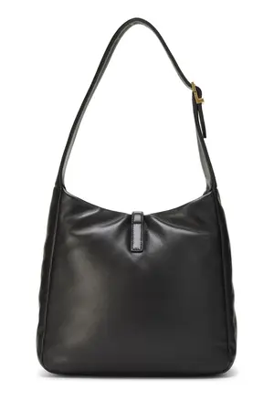 Saint Laurent Calfskin Le 5 À 7 Soft Hobo Bag - Black