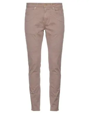 JECKERSON Pants Taupe Size Cotton, Elastane - Grey