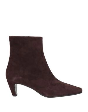 BIANCA DI Woman Ankle Boots Dark Brown Size 9 Leather Brown