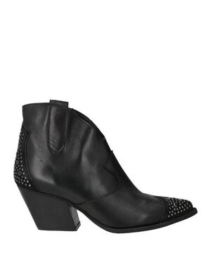 DIVINE FOLLIE Ankle Boots Size Leather - Black