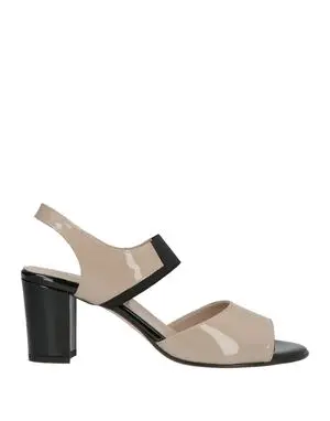 CONFORT Sandals Taupe Size Leather