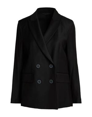 Peserico Blazer Cream Size Virgin Wool, Viscose, Elastane - Black