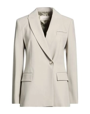 Peserico Blazer Lilac Size Polyester, Virgin Wool, Elastane - Grey