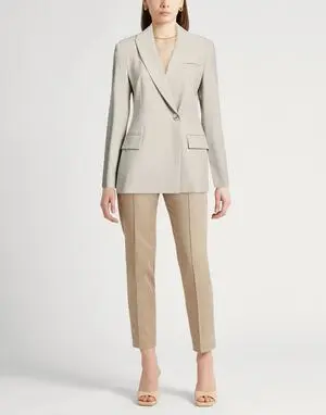 Peserico Blazer Lilac Size Polyester, Virgin Wool, Elastane - Grey