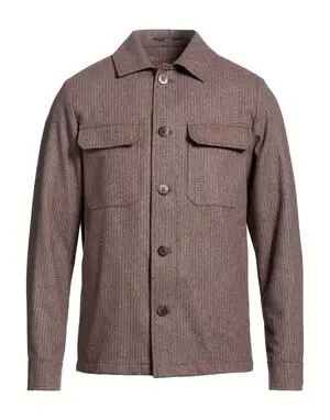 AT.P.CO At. P.co Jacket Taupe Size Polyester, Viscose, Wool