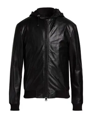 STREET LEATHERS Jacket Dark Size Leather - Black