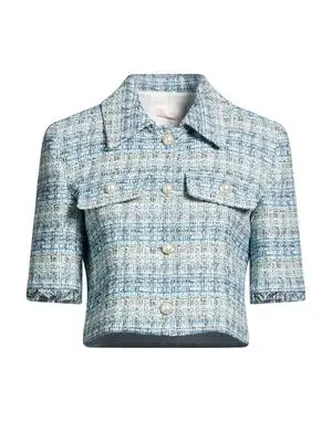 Liu Jo Jacket Azure Size Cotton, Acrylic, Polyester, Metallic Polyester, Polyamide