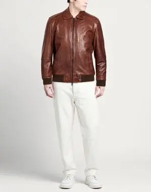 ANDREA D'AMICO Jacket Size Sheepskin - Brown