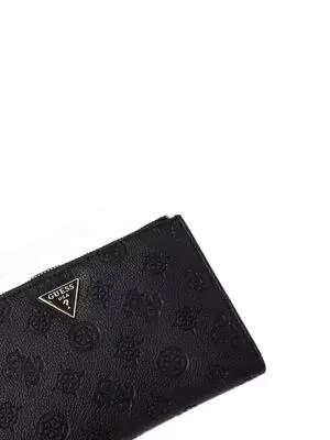 Guess Logo-embossed Zip-around Wallet
