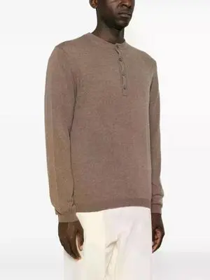 AMARANTO Button-placket Sweater