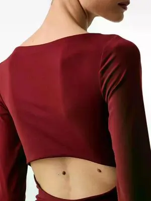 Guess Ruched Open-back Mini Dress