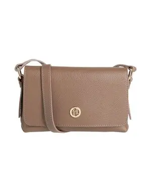 TUSCANY LEATHER Biscuit Cross-body Bag Leather - Grey