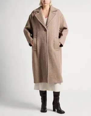 BALLANTYNE Coat Sand Size Virgin Wool
