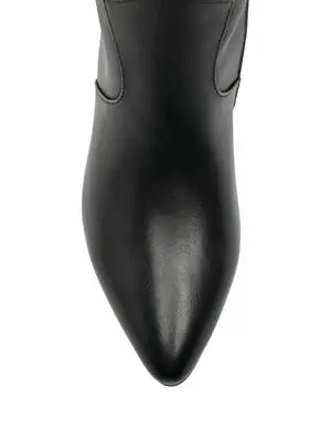LINDA BAUMANN Pointed-toe Side-zip Knee-high Boots