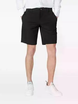 Armani Exchange Logo-plaque Bermuda Shorts - Black