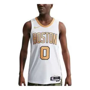 Nike Jayson Tatum Boston Celtics City Edition Dri-fit Adv Nba Authentic Jersey - White