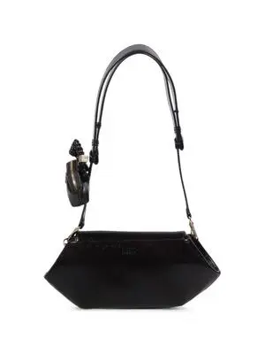 GANNI Patent-finish Shoulder Bag