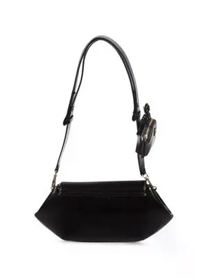 GANNI Patent-finish Shoulder Bag