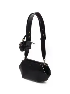 GANNI Patent-finish Shoulder Bag