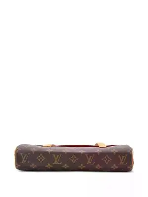 LOUIS VUITTON Sonatine Handbag Monogram Canvas Satchel - Brown