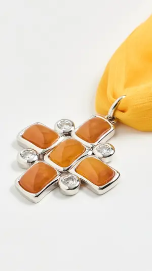 LUV AJ The Elizabeth Cross Wrap Necklace