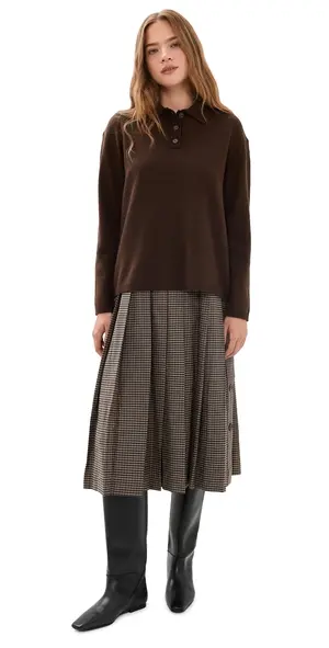 Sea Julia Plaid Combo Sweater Dress Set - Multi