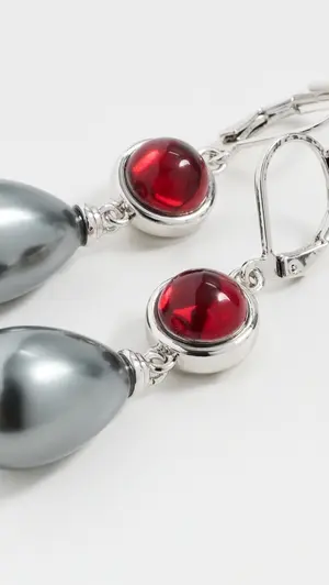 LUV AJ The Theodora Tahitian Pearl Hook Earrings