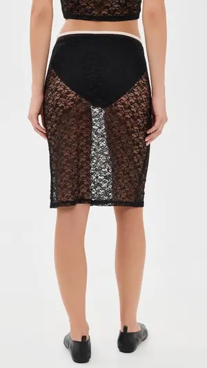 Lioness Laguna Lace Midi Skirt