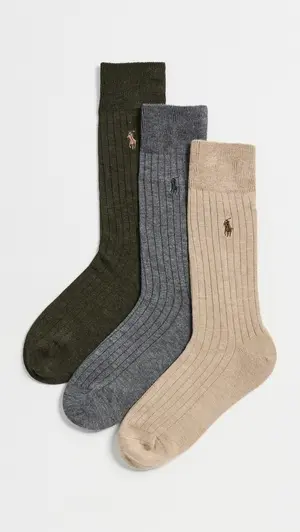 Polo Ralph Lauren Soft Touch Rib Socks 3 Pack