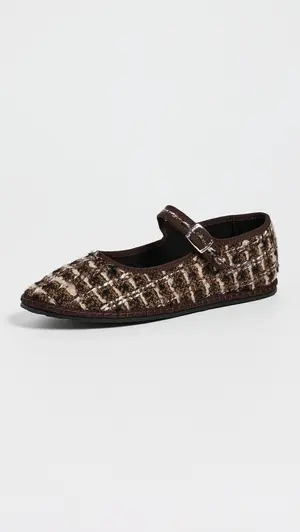 VIBI VENEZIA Mary Jane Tweed Flats