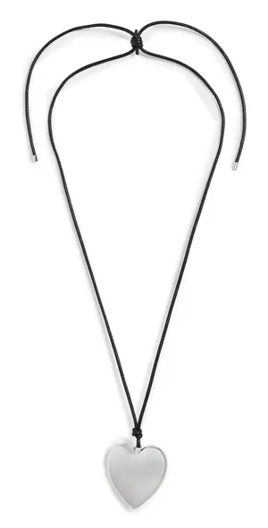 JENNIFER FISHER Heart Long Pendant - Silver