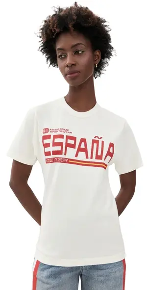 MADE SOME SPORTSWEAR Espana Sportswear T-shirt - White/red