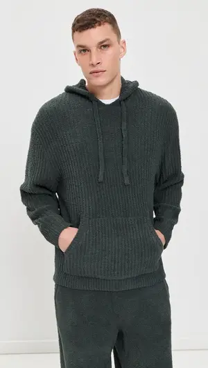 UGG Finnegan Cozy Knit Rib Hoodie