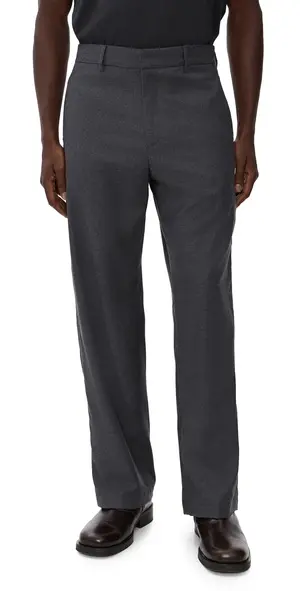 Barena Venezia Delfo Flan Brushed Wool Trousers - Grigio