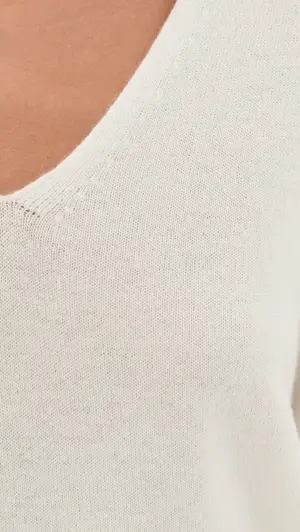 Theory Relaxed V Neck Cashmere Sweater