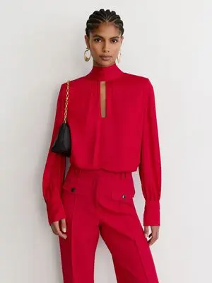 REISS Kenny Blouse - Red