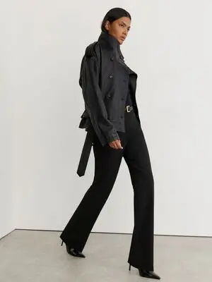 REISS Merisse Flared Mid-rise Tailored Trousers